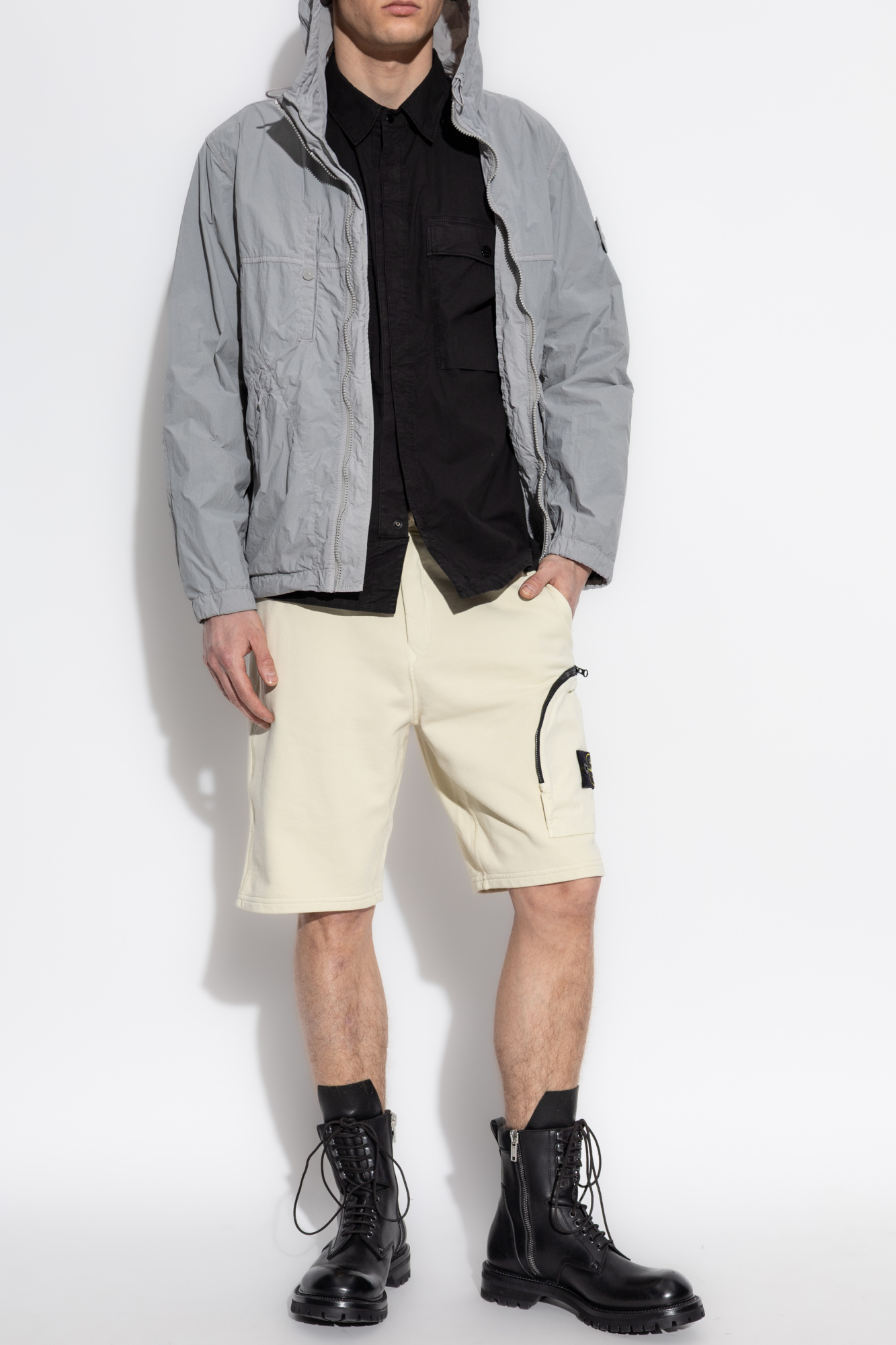 Cream Cotton shorts Stone Island - Vitkac Italy Cream Cotton shorts Stone Island - Vitkac Italy